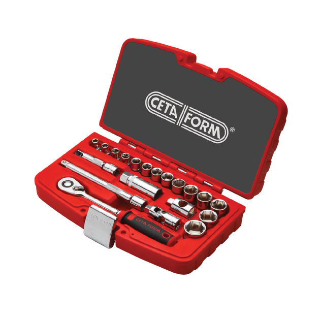 C10-20PH2 Cetaform ชุดรวมลูกบ๊อกซ์ 6 เหลี่ยม 3/8" 20 ชิ้น - Cetaform ...