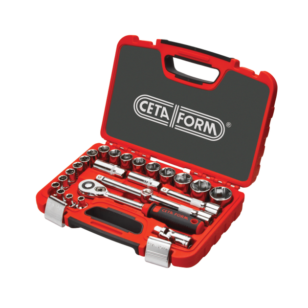 ชุดลูกบ๊อกซ์ 6 เหลี่ยม 1/2" 25 ชิ้น Cetaform-C20-25B1 - Cetaform ...