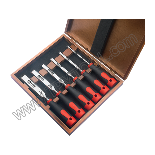 L50-W6-2 Cetaform ชุดเหล็กสะกัดไม้ 6 ชิ้น (ในกล่องไม้) - Cetaform ...