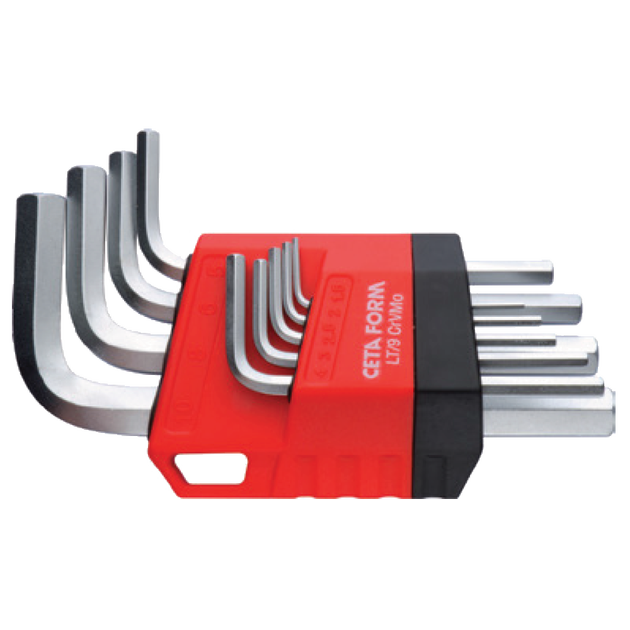 LT/9 Cetaform ชุดประแจแอลหกเหลี่ยมด้ามสั้นเคลือบนิเกิล 9 ชิ้น ...