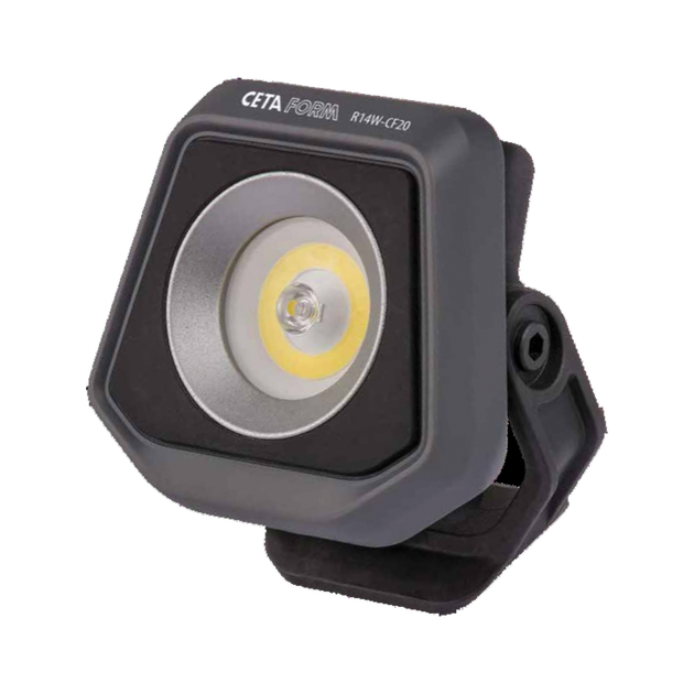 ไฟฉายฟลัดไลท์แบบพกพาแบบแท่นชาร์จไร้สาย LED 2000 Lumen Cetaform-R14W ...