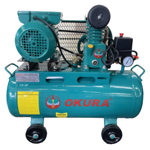 ปั๊มลมสายพาน ทรงเขียว(MINT) Okura-OKUC26-FYKW1HP - Okura tools Products - ไทยพัฒนสิน แมชชีนทูลส์