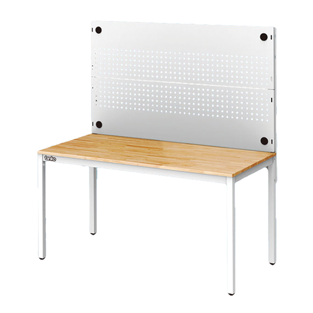 Tanko-TNKWE-58W-WH+WQE-53-WH โต๊ะอเนกประสงค์+แผงแขวน TANKO หน้าท็อปไม้ ...